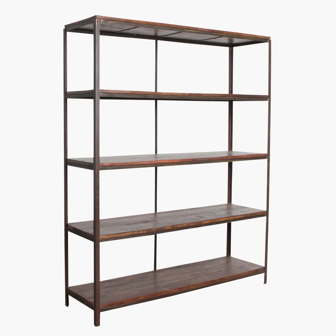 Factory iron rack with wooden shelves - Raw Materials