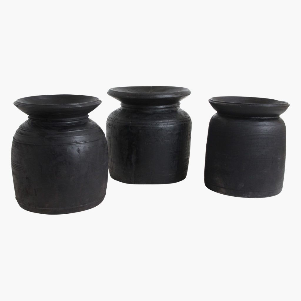 Neck pot Nepal black - L - Raw Materials